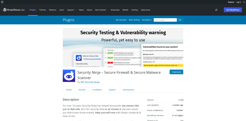 Security Ninja – Secure Firewall & Secure Malware Scanner