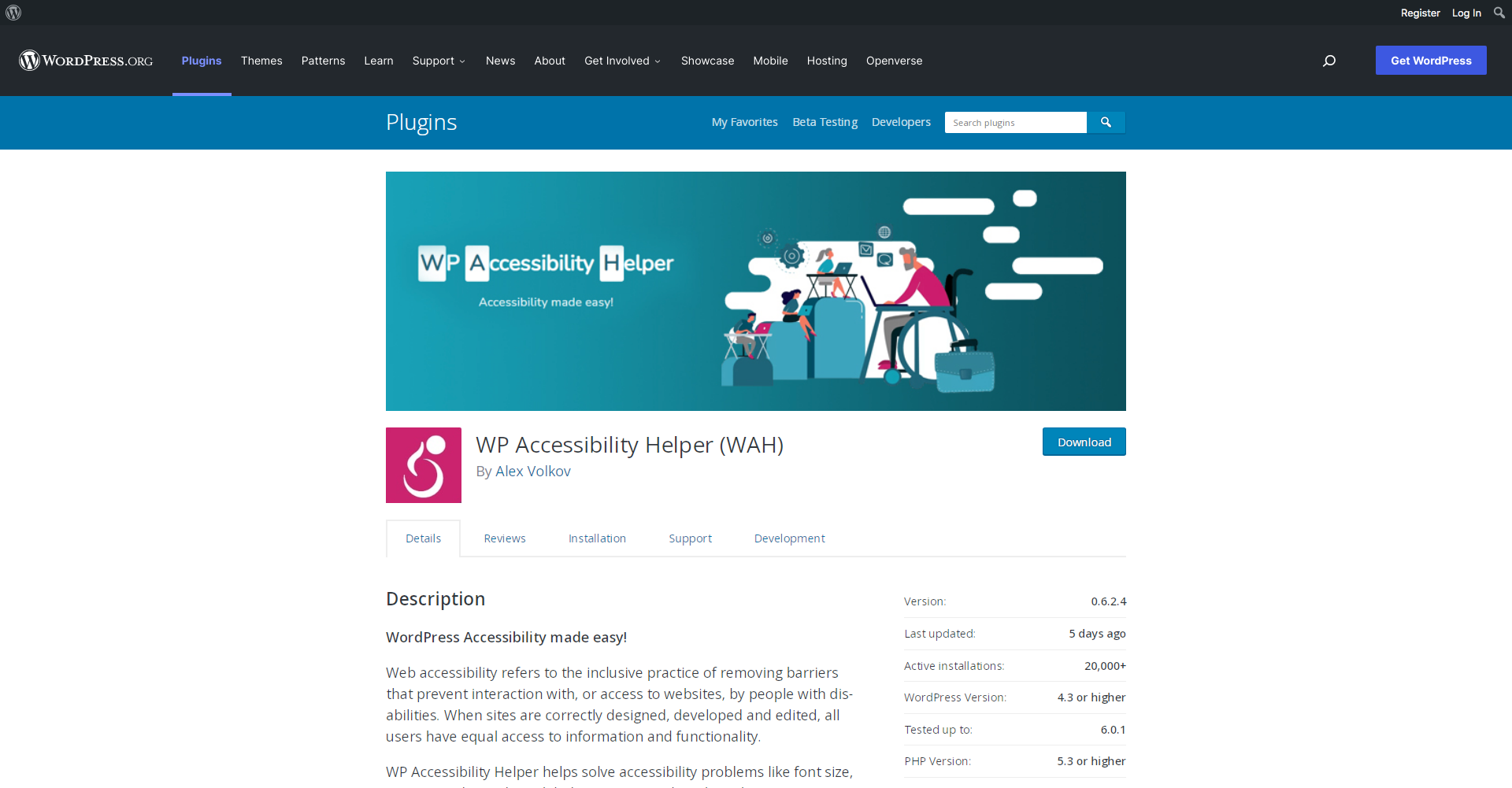 WP Accessibility Helper (WAH)