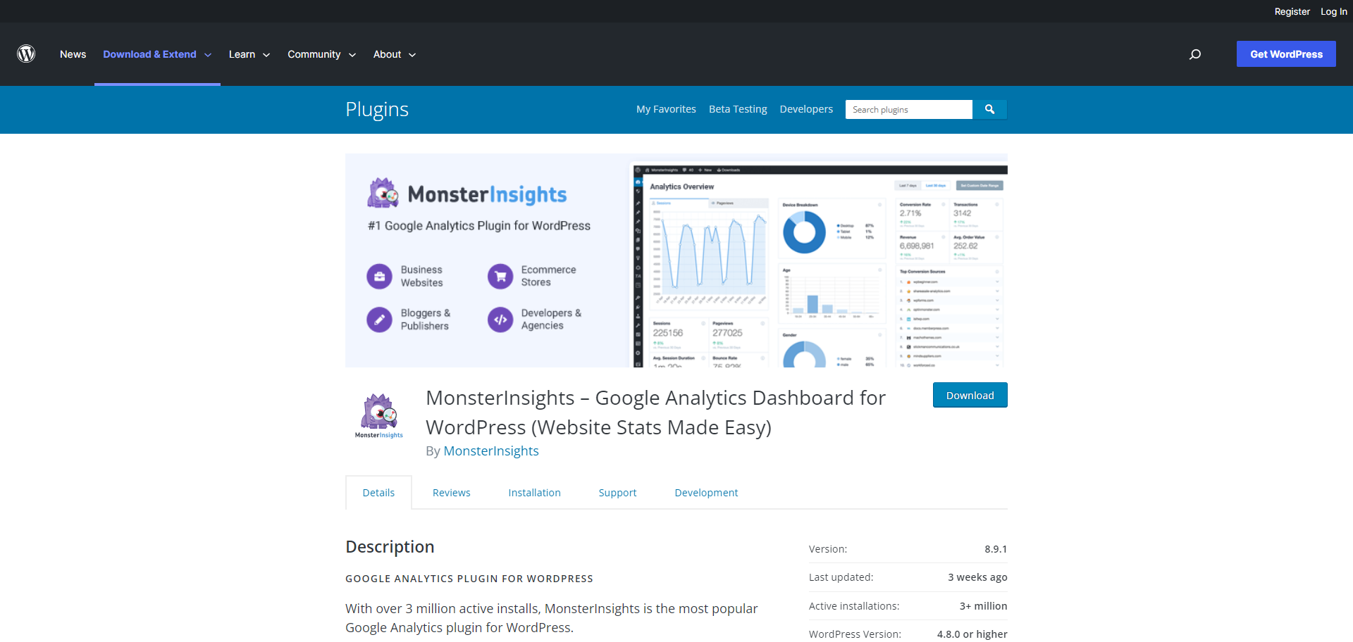 wordpress google plugins