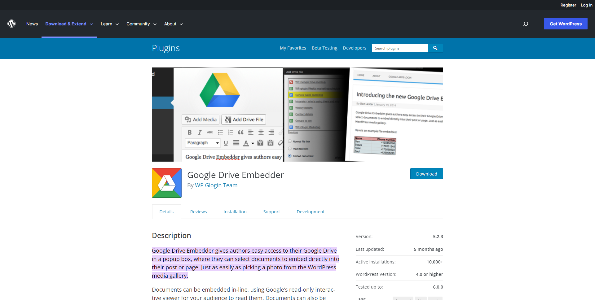 Google Drive Embedder
